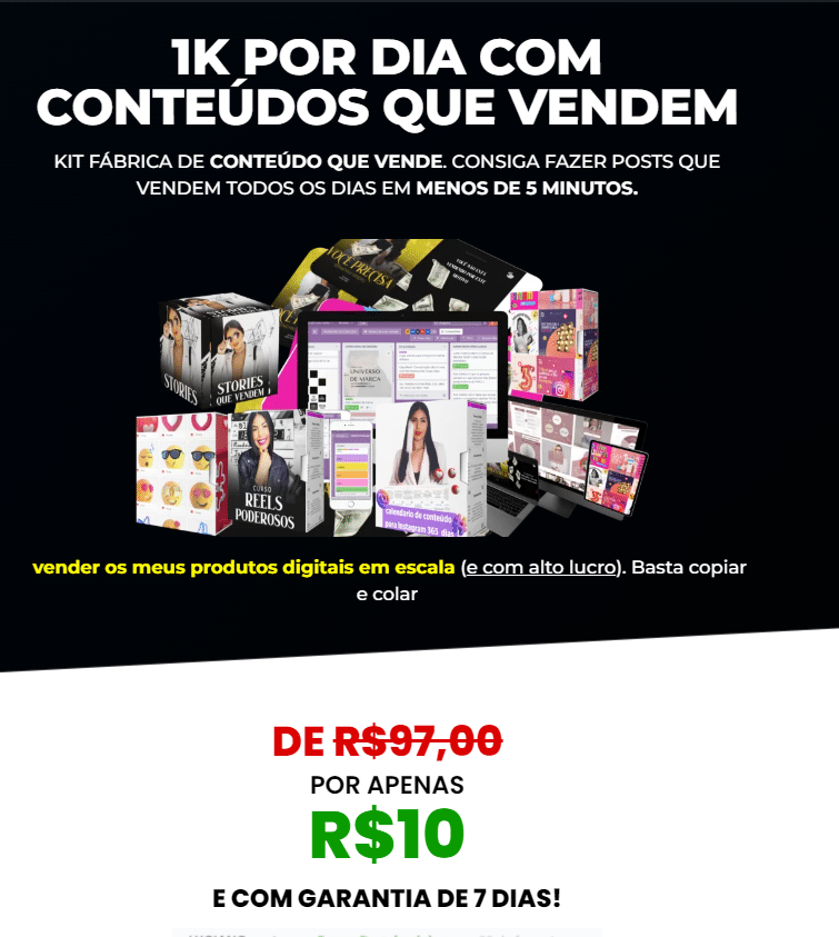 Pack Pagina de vendas